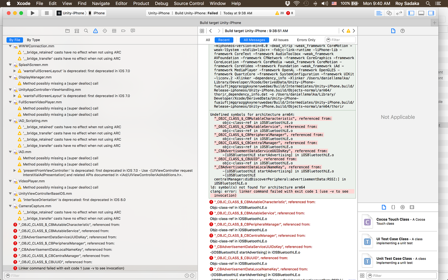 [xcode Linking Error][solved] Undefined Symbol For Architecture Arm64